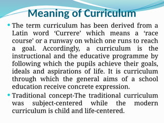 1 Curriculum-Meaning, Concept, Nature and Types.pptx