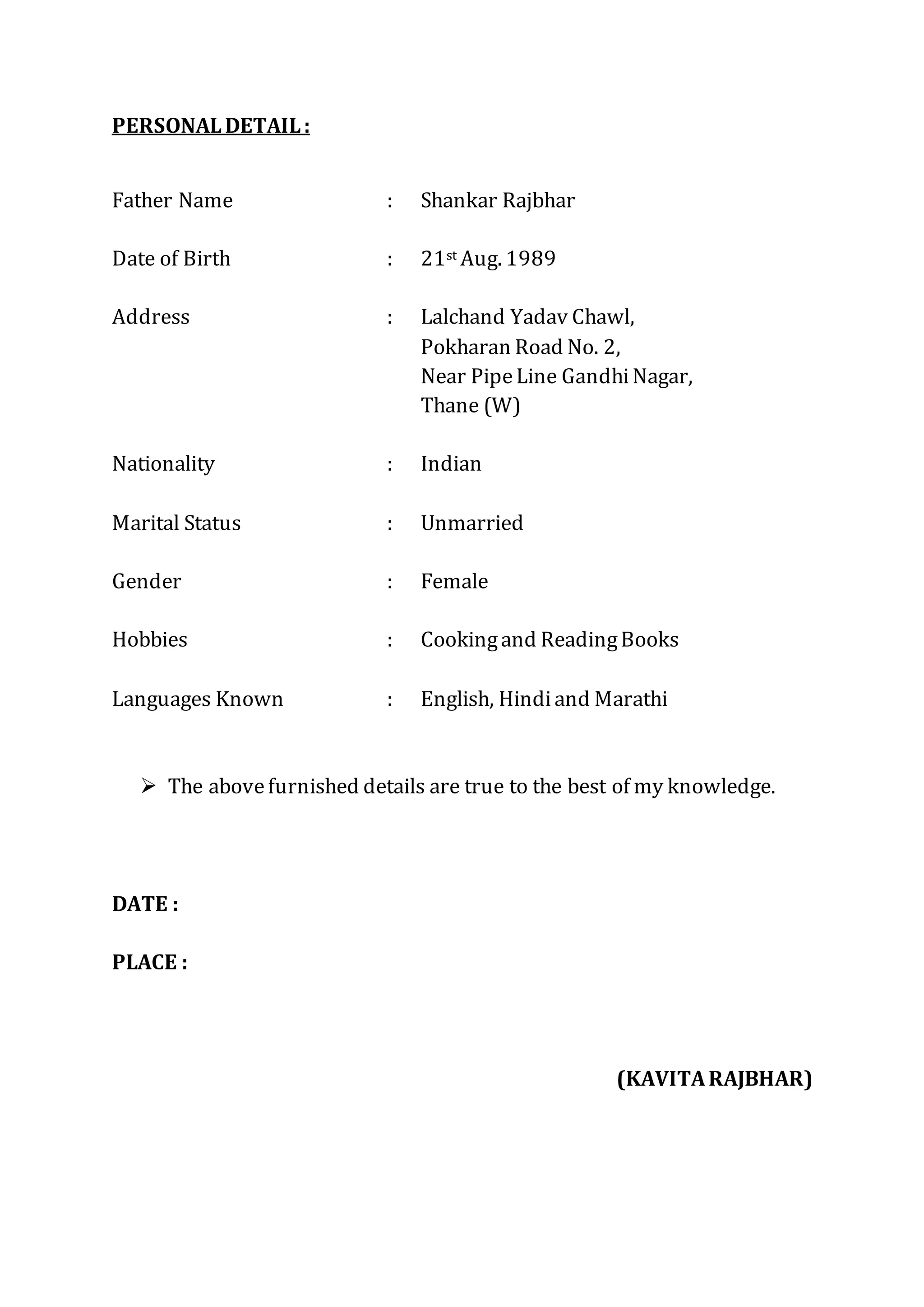 1 curriculum vitae | DOCX