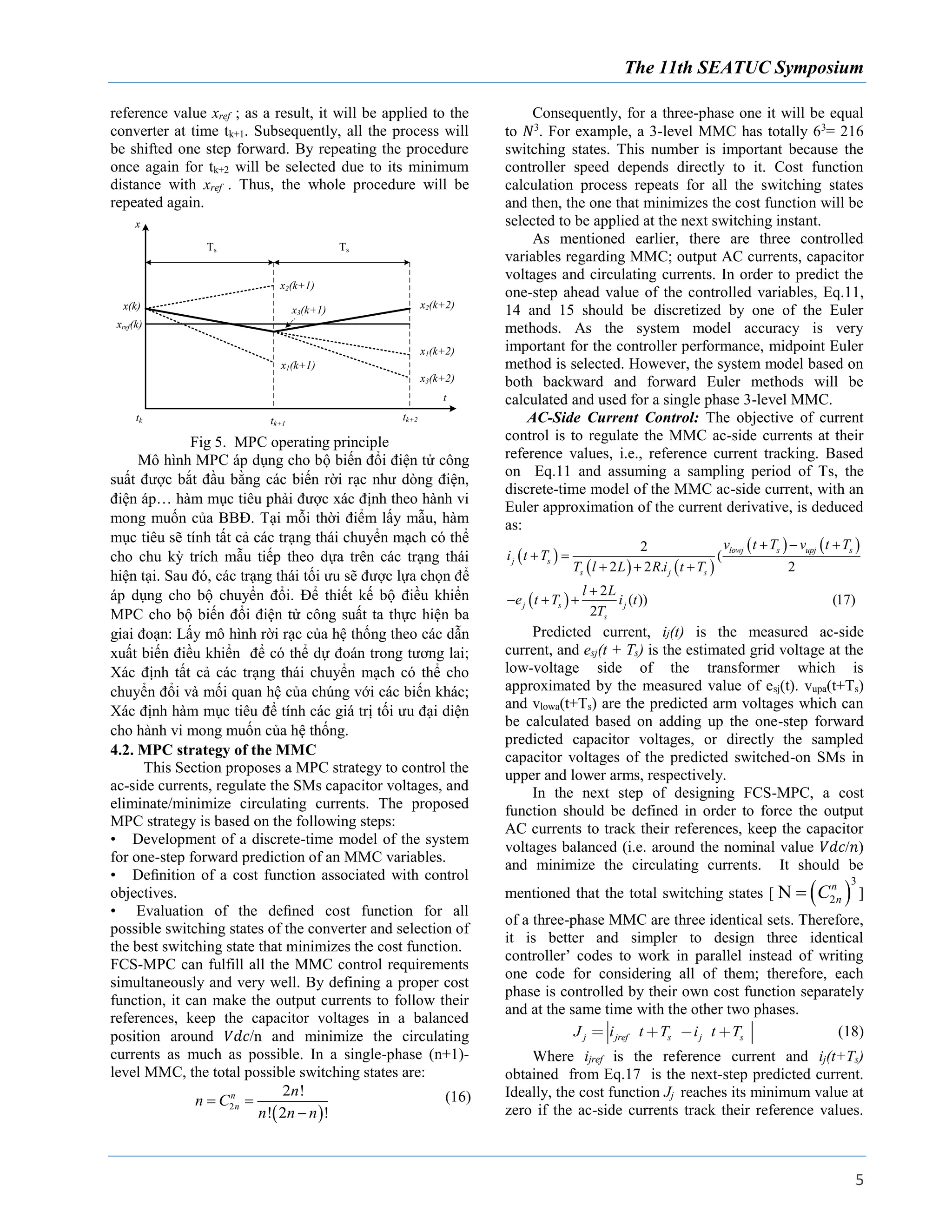 1cv Model Predictive Control Method For Modular Multilevel Converter