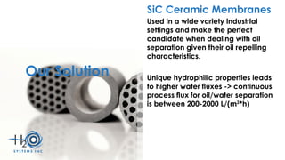 SiC Membranes for Produced Water Treatment | PPT