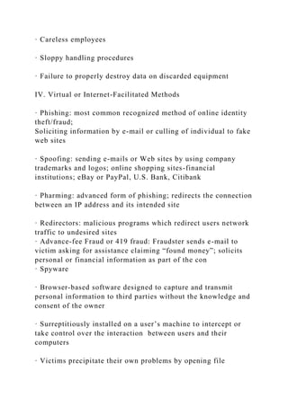 1CYBER CRIMEChapter 5Objectives· Understand the differen.docx