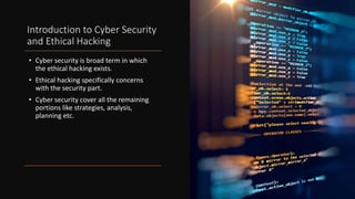 Session on Cyber security and Ethical Hacking.pptx