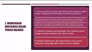 Modul Memberikan Kontribusi Dalam Validasi Asesmen | PPTX