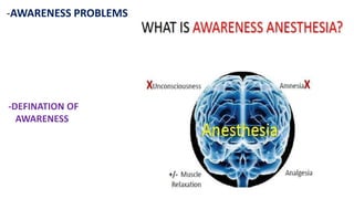 1d awareness problem during operation | PPTX