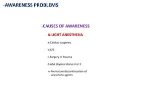 awareness problem during operation-Anesthesia | PDF