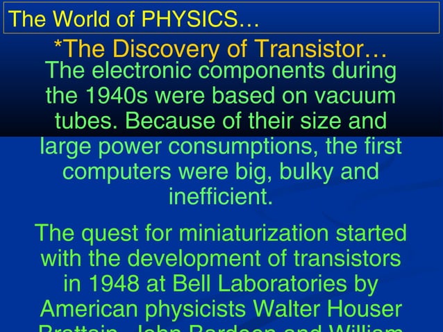 1d physics (discoveries) | PPT