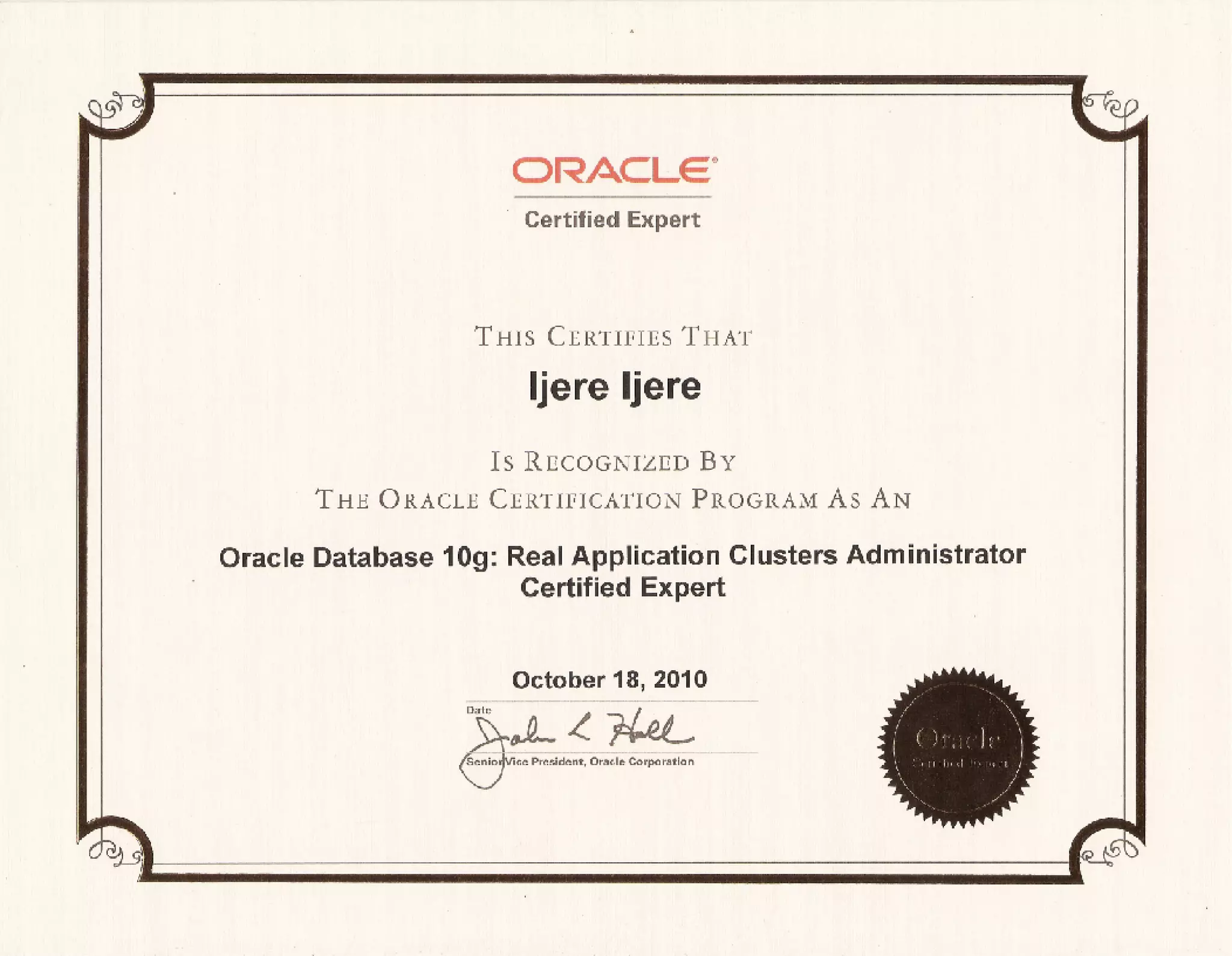 Oracle 10g- RAC Expert | PPT