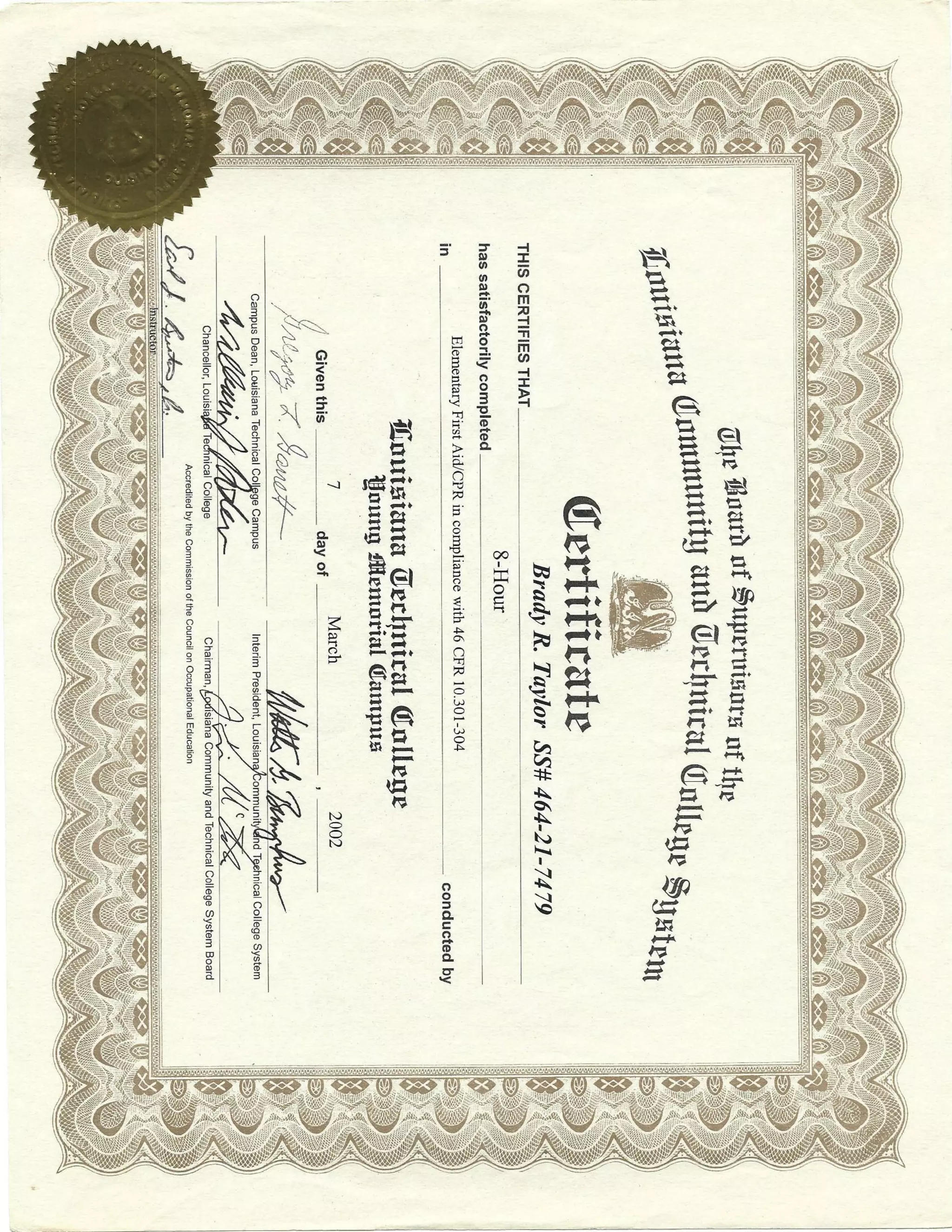 STCW Certs 2002 | PDF