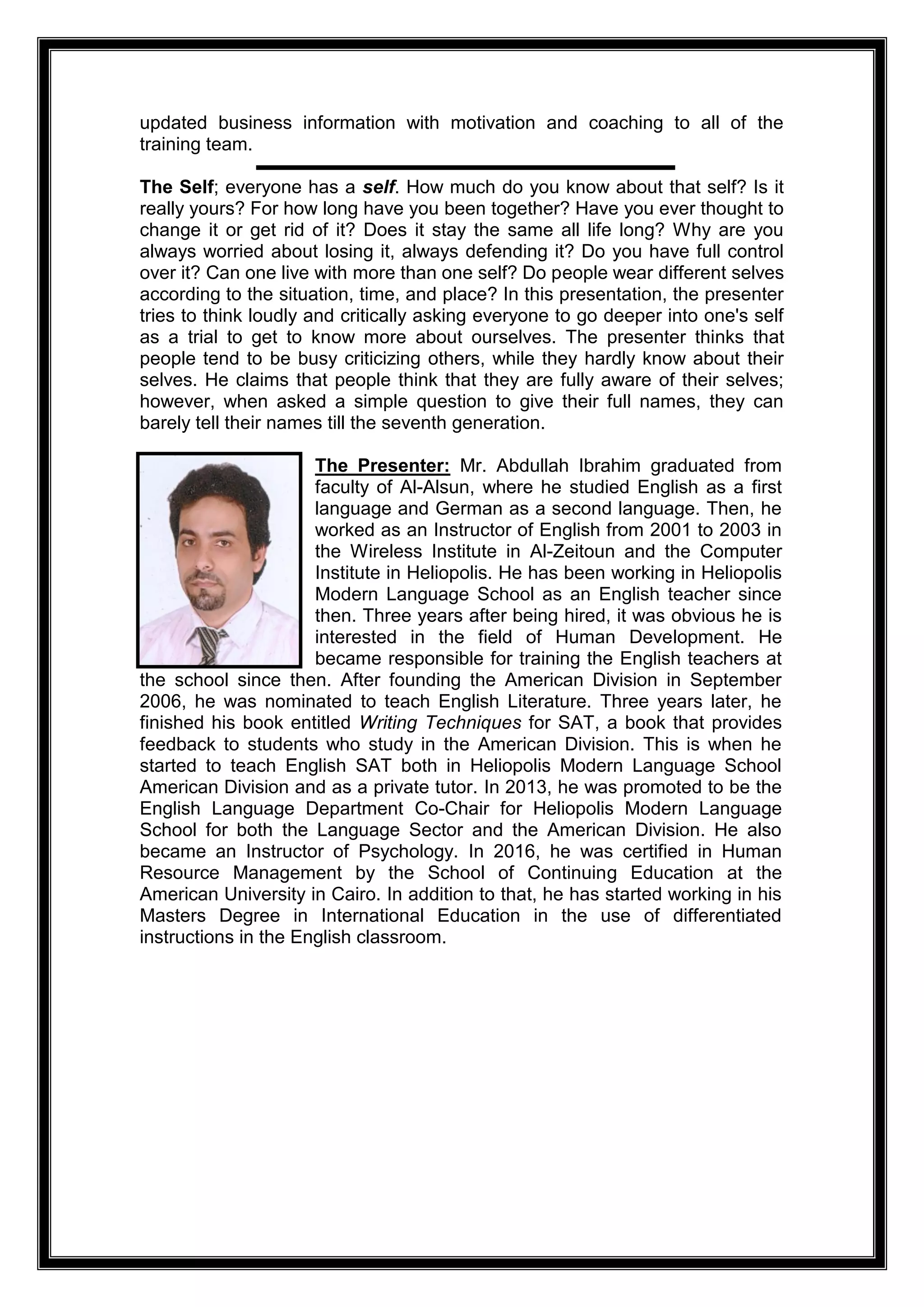 Conference Handbook | PDF