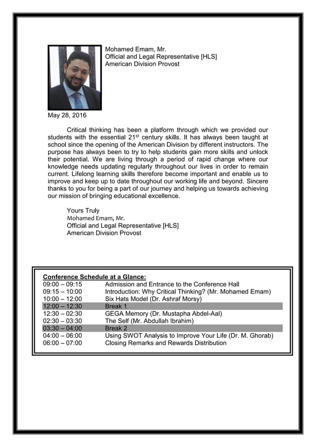 Conference Handbook | PDF