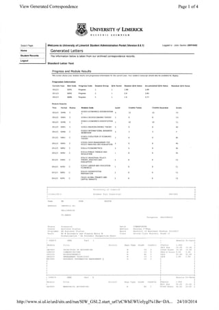 Masters Transcript | PDF