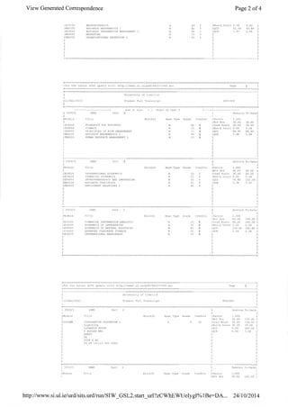 Masters Transcript | PDF