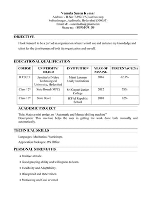 Suren Resume(1) | DOC