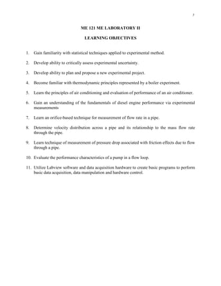 ME 121 Syllabus_FALL_2016_090216 | PDF