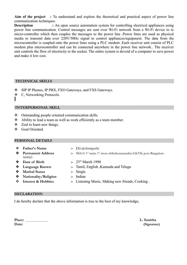 Sunitha Resume - updated | DOC | Computer Networking | Computing