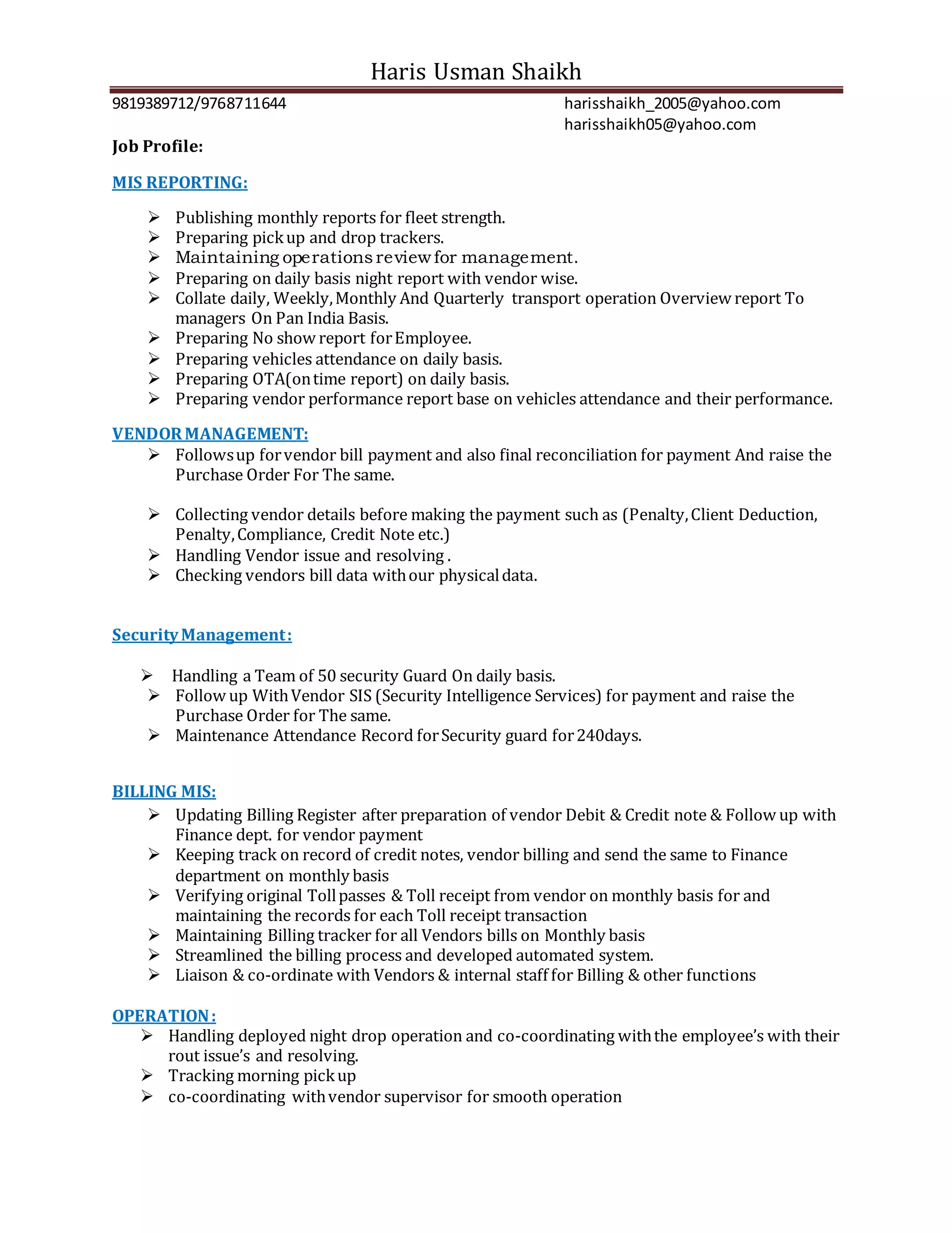 Resume Haris FInal | DOCX