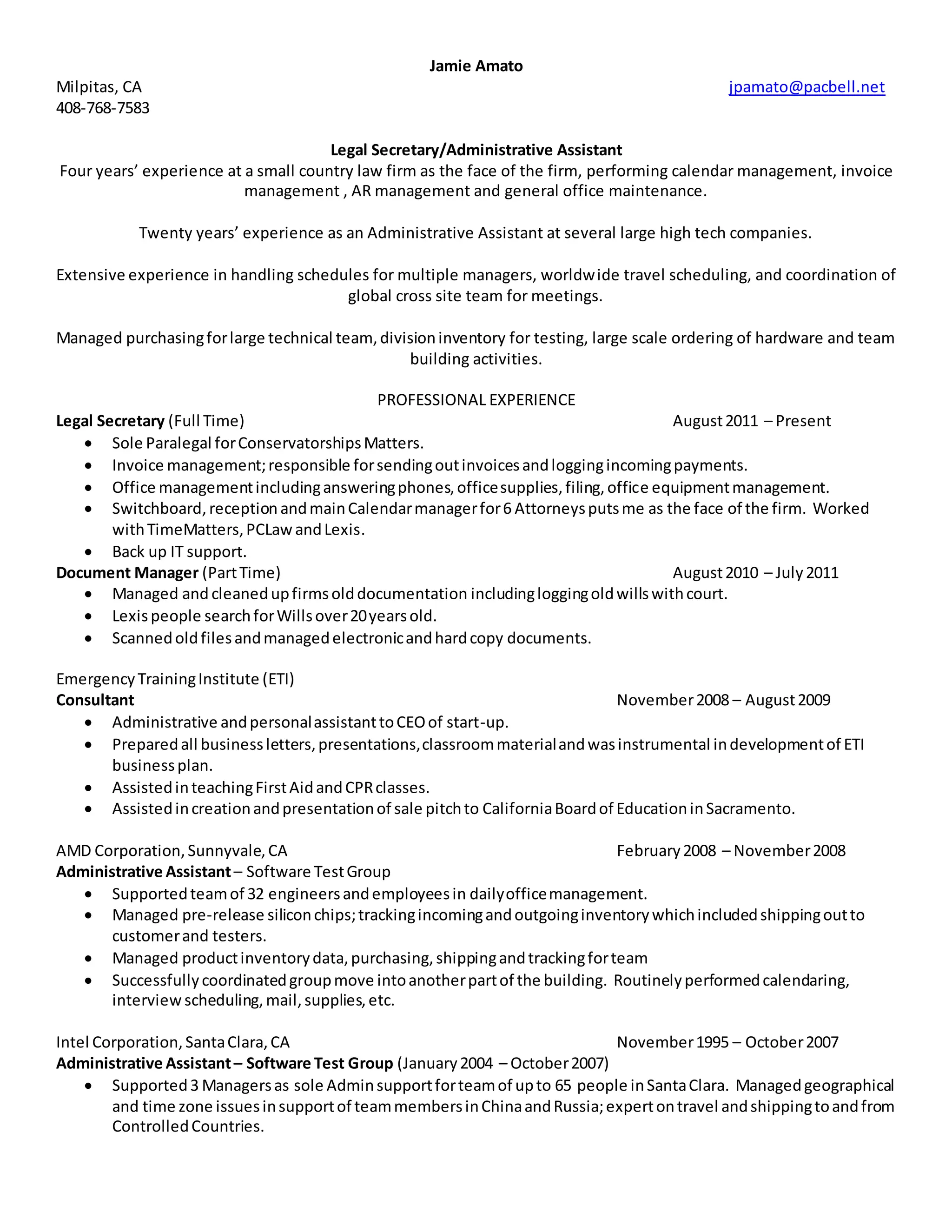 JPA Resume | DOCX