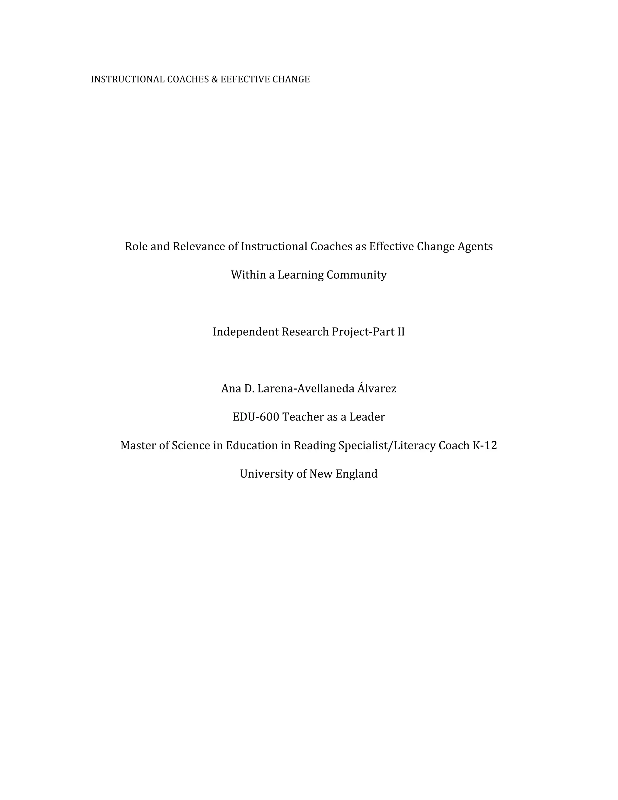 Instructional Coaching | PDF