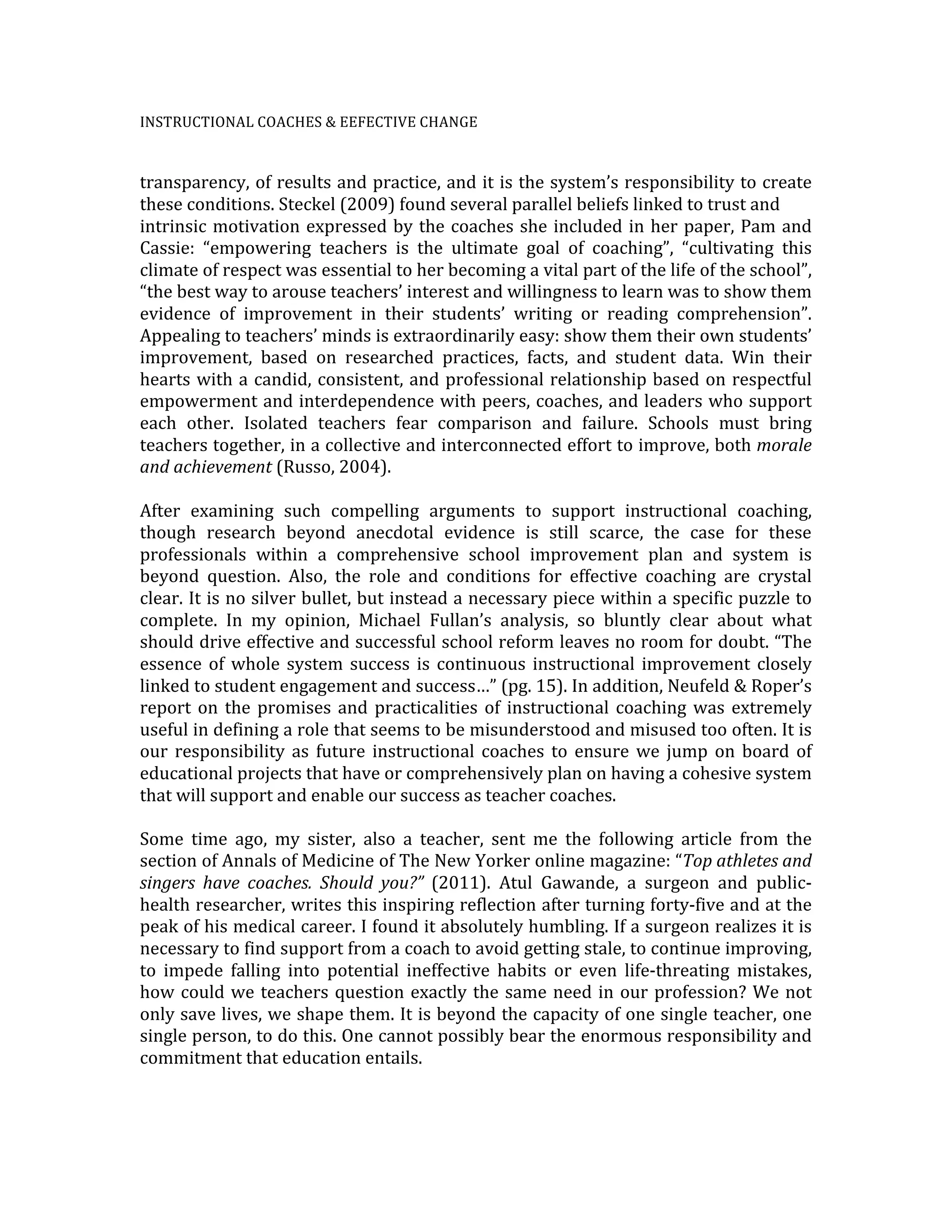 Instructional Coaching | PDF