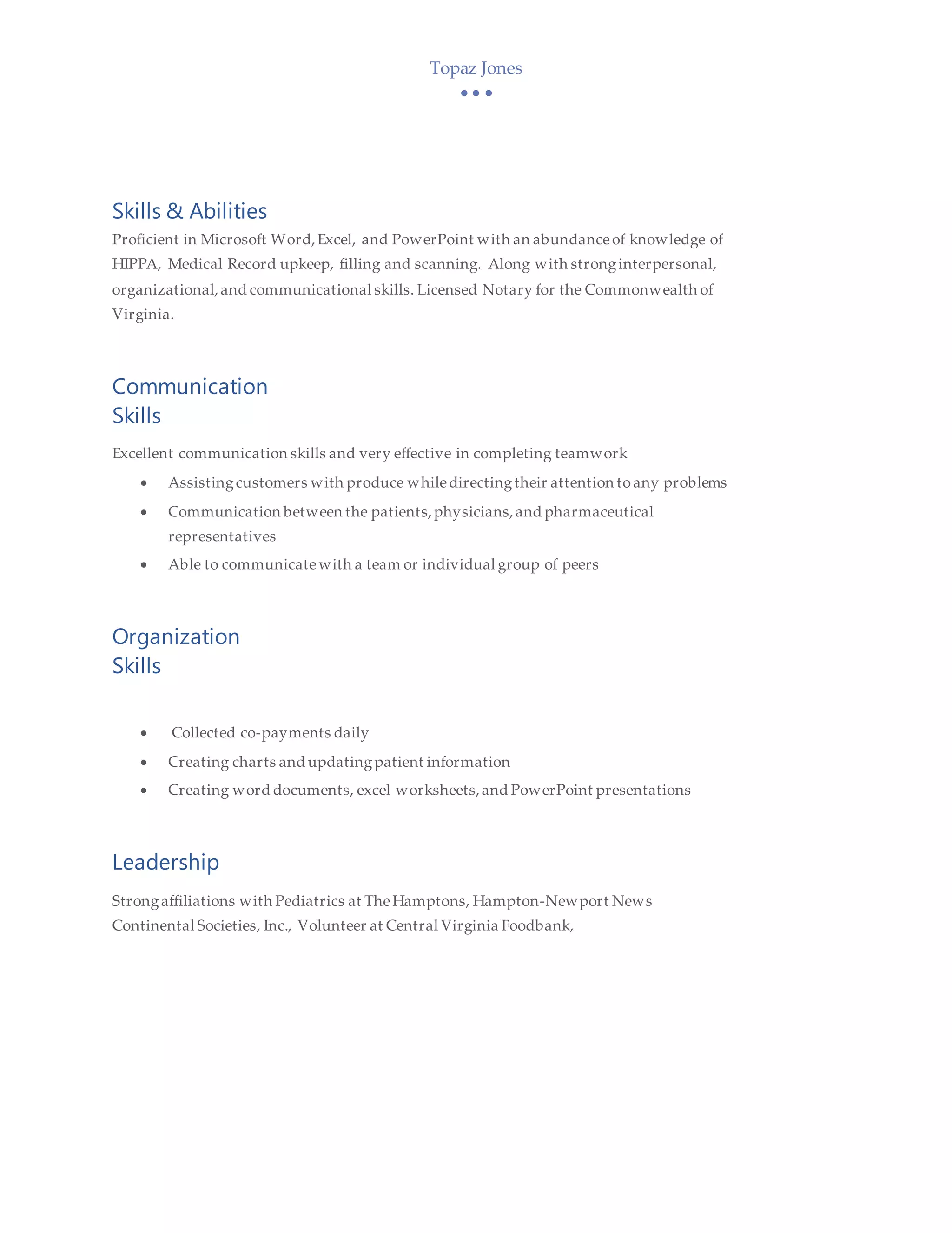 Topaz Jones-resume2 | PDF