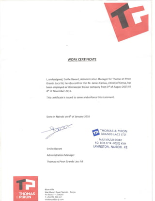 work experience | PDF