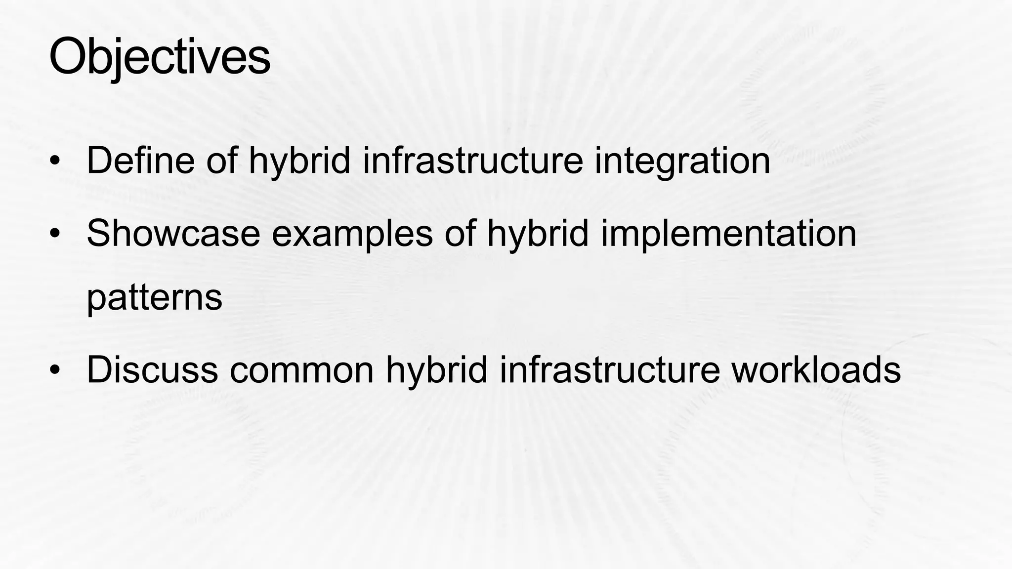 Hybrid Infrastructure Integration V1 Pdf