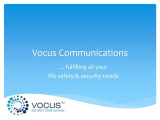 Vocus Communications Corporate Profile-Oct 14 (1) | PPT