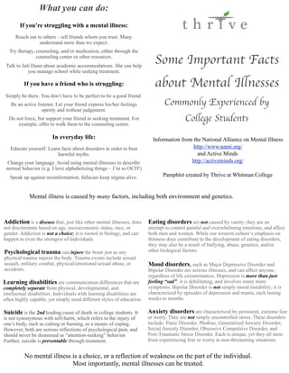 Thrive Pamphlet | PDF