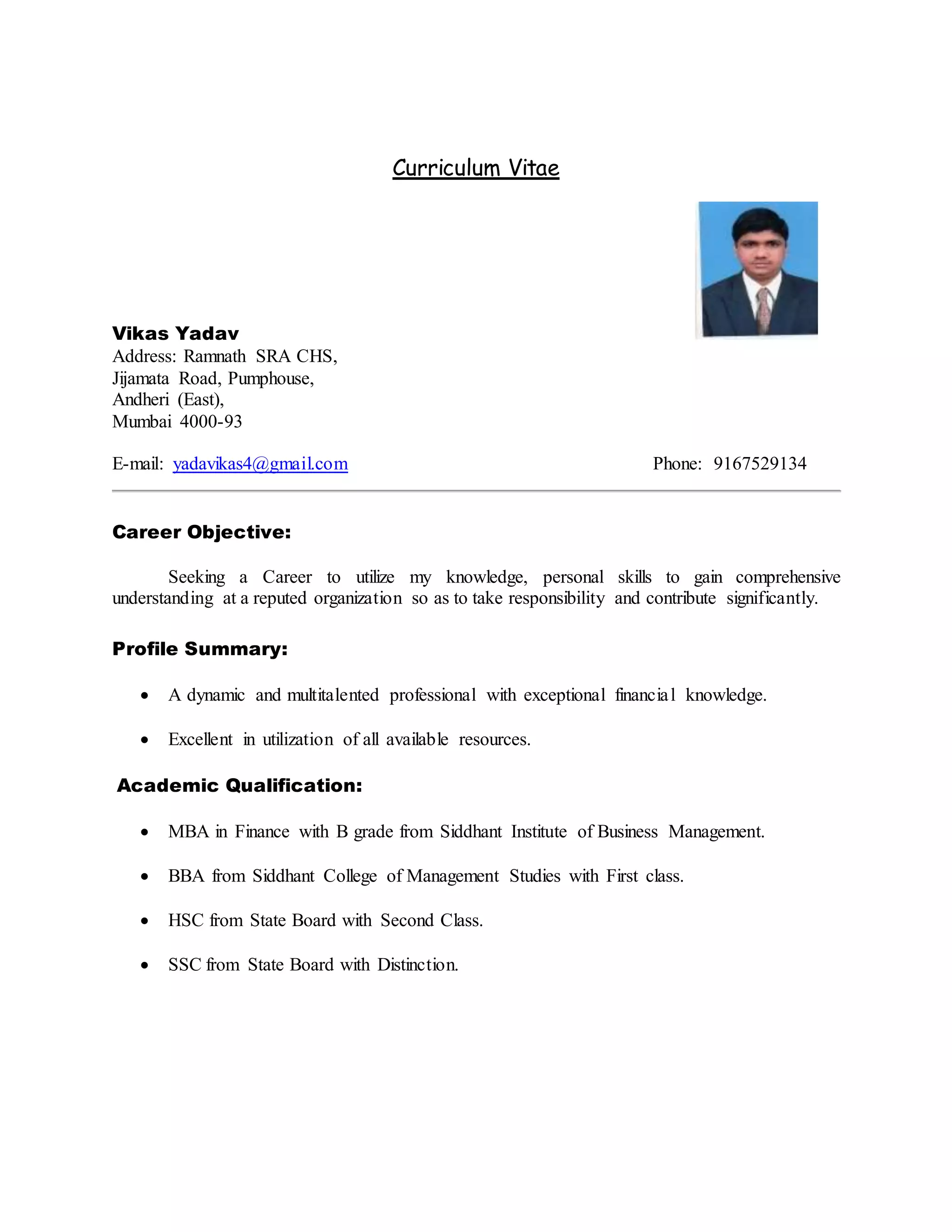 Curriculum Vitae | PDF