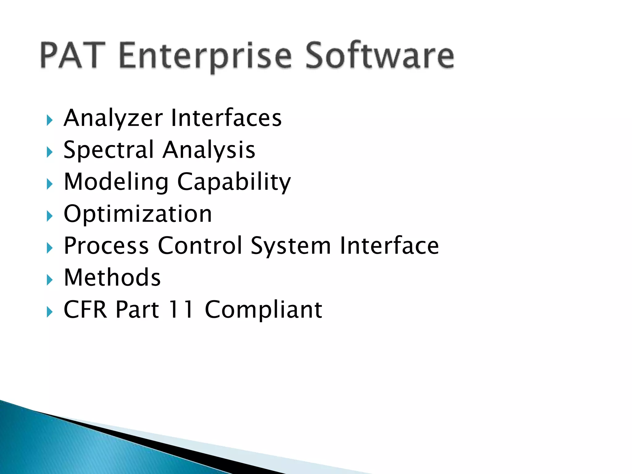 PAT Process Control IFPAC 2013 | PPTX