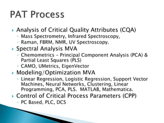 PAT Process Control IFPAC 2013 | PPTX | Chemistry | Science
