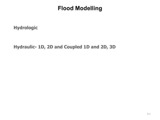 1 d & 2d Hydraulic modelling | PPSX