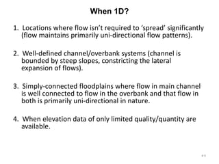1 d & 2d Hydraulic modelling | PPSX