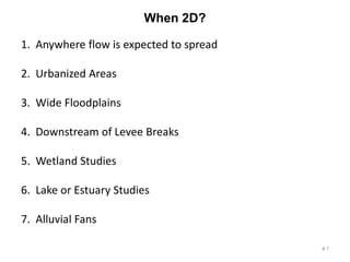 1 d & 2d Hydraulic modelling | PPSX