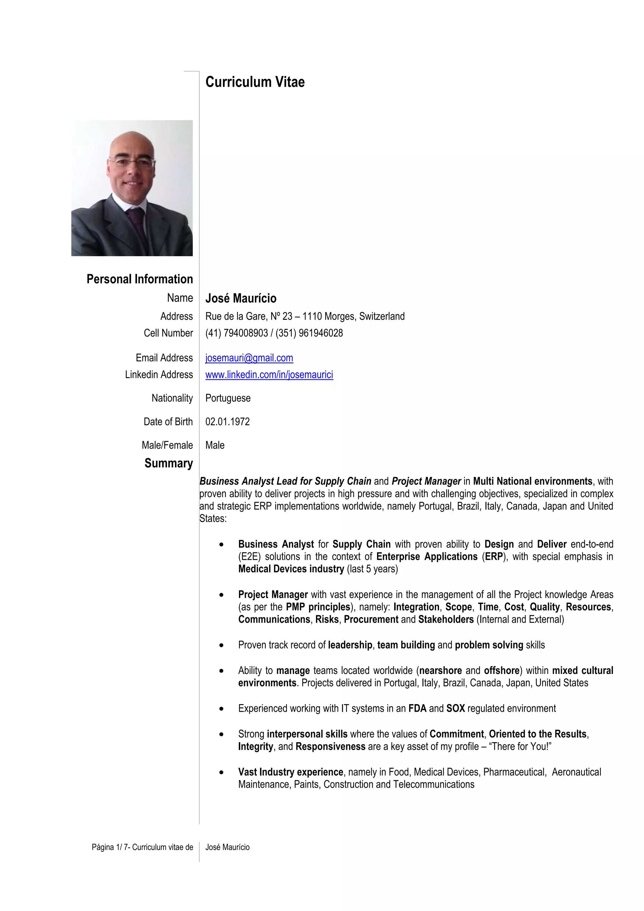 Detailed CV_April2015 | PDF