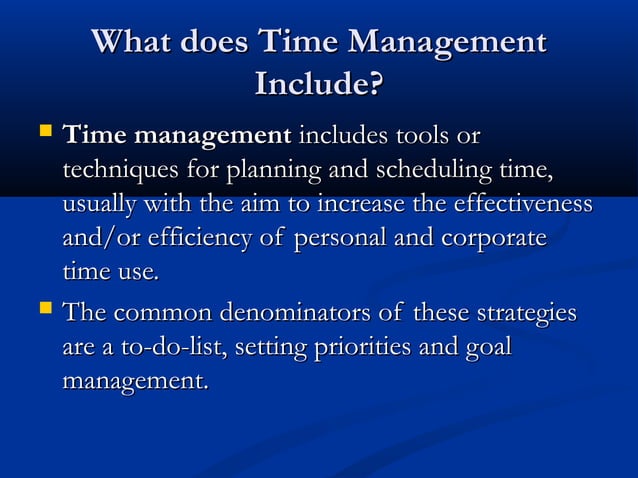Time management | PPT