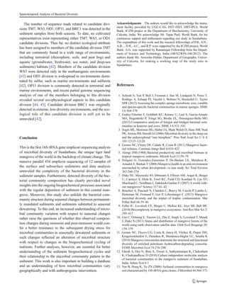 Spatiotemporal Analysis of Bacterial Diversity in Sediments | PDF