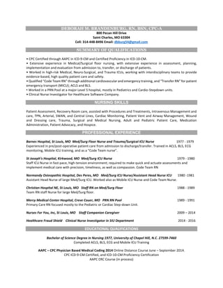 DEBORAH M Resume | PDF