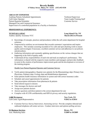 2016 BEVERLY BODDIE RESUME | DOC