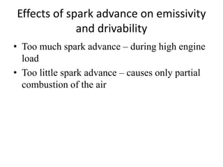spark advance modeling and control | PPTX | Auto Type | Automotive