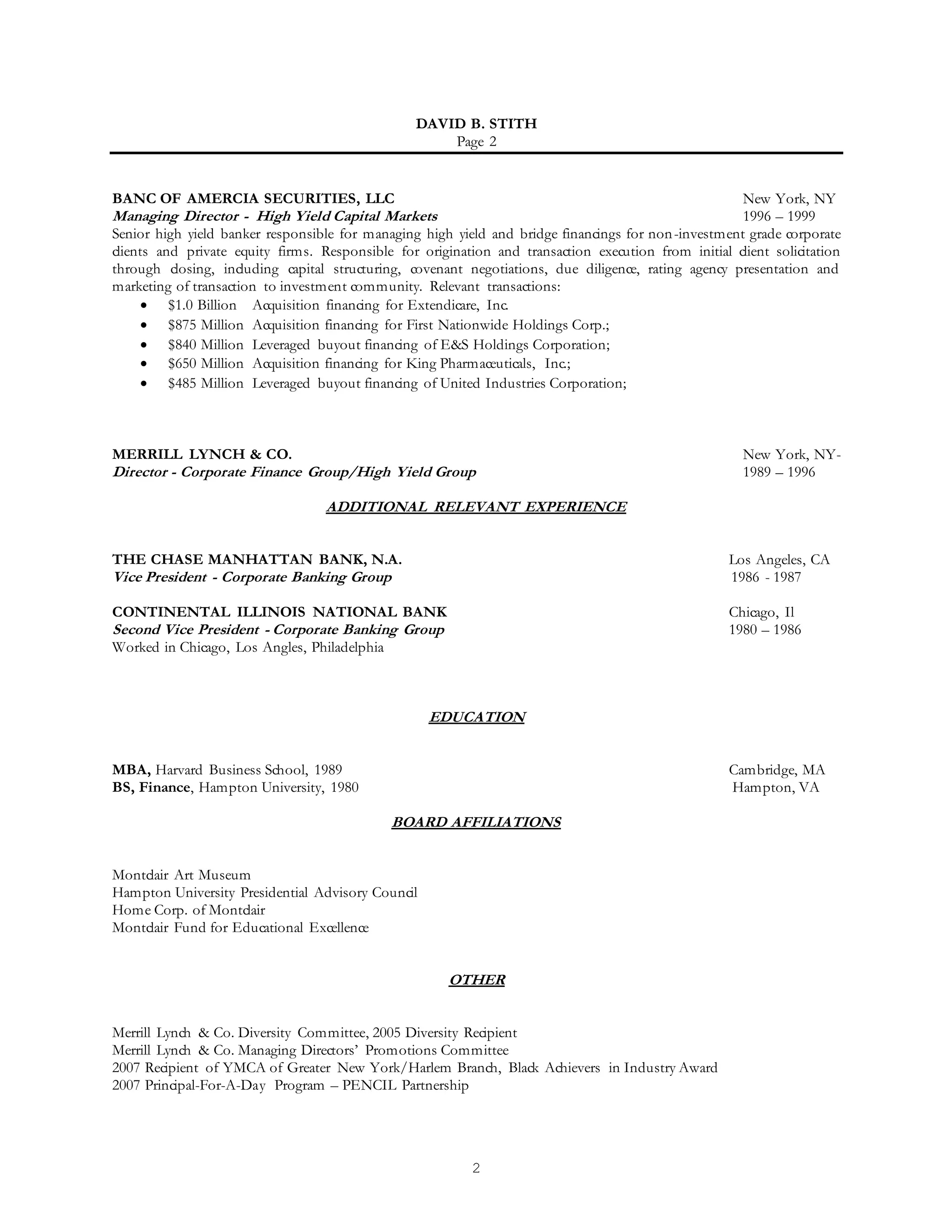 DBS Resume 2015 | PDF