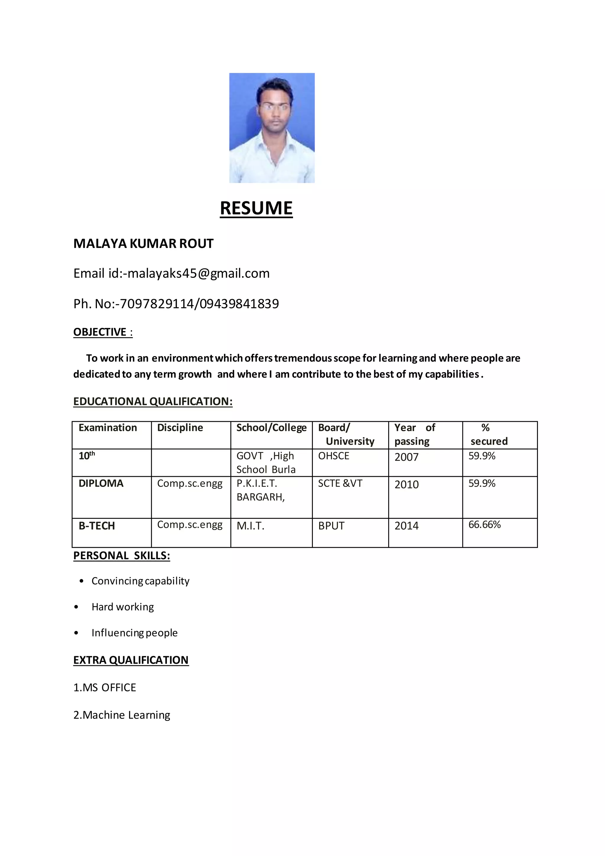 MALAYA RESUME 222 | PDF