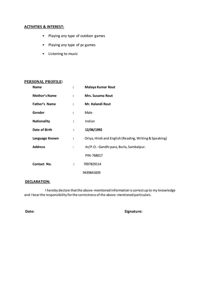 MALAYA RESUME 222 | PDF
