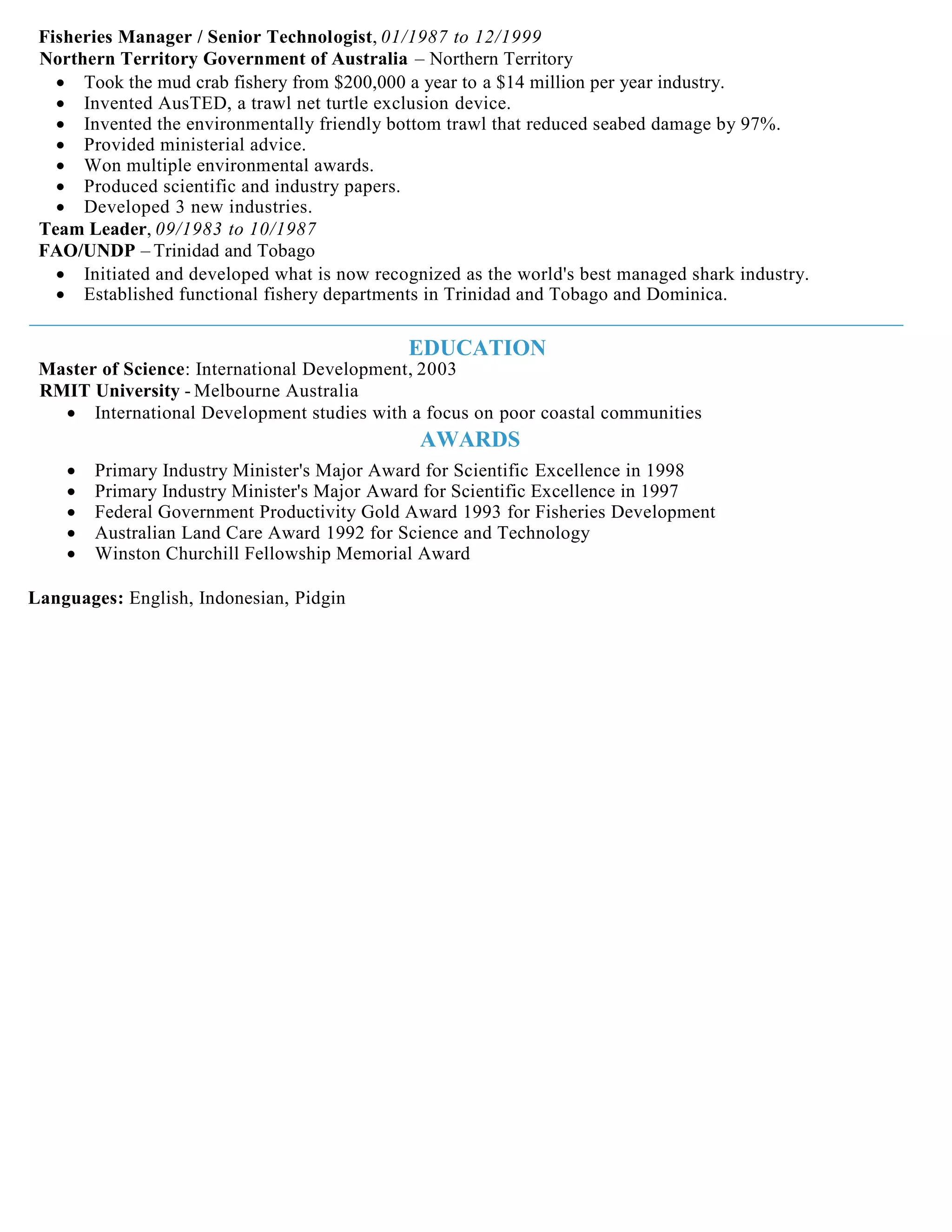 Richard Mounsey Resume 1 | PDF
