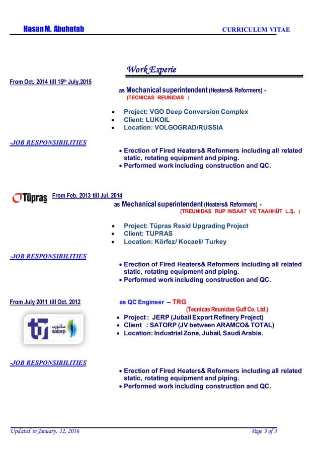 CV | PDF | Civil Engineering Industry | Industries