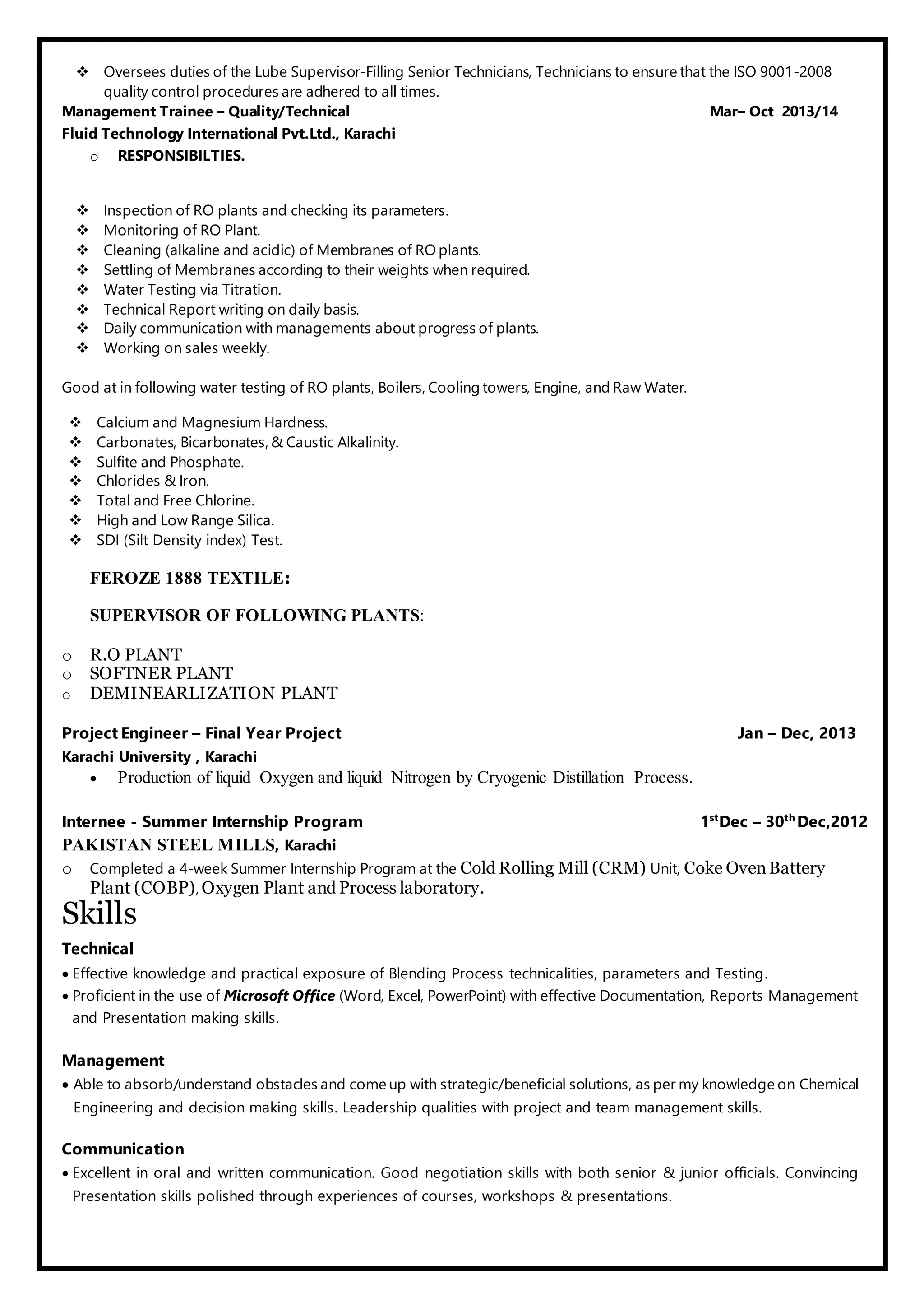 Engr. Aqeel C.V | PDF