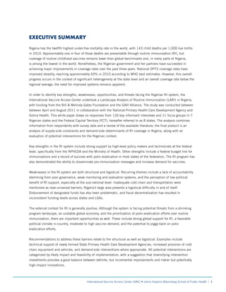 IVAC-Landscape-Analysis-Routine-Immunization-Nigeria-WhitePaper | PDF