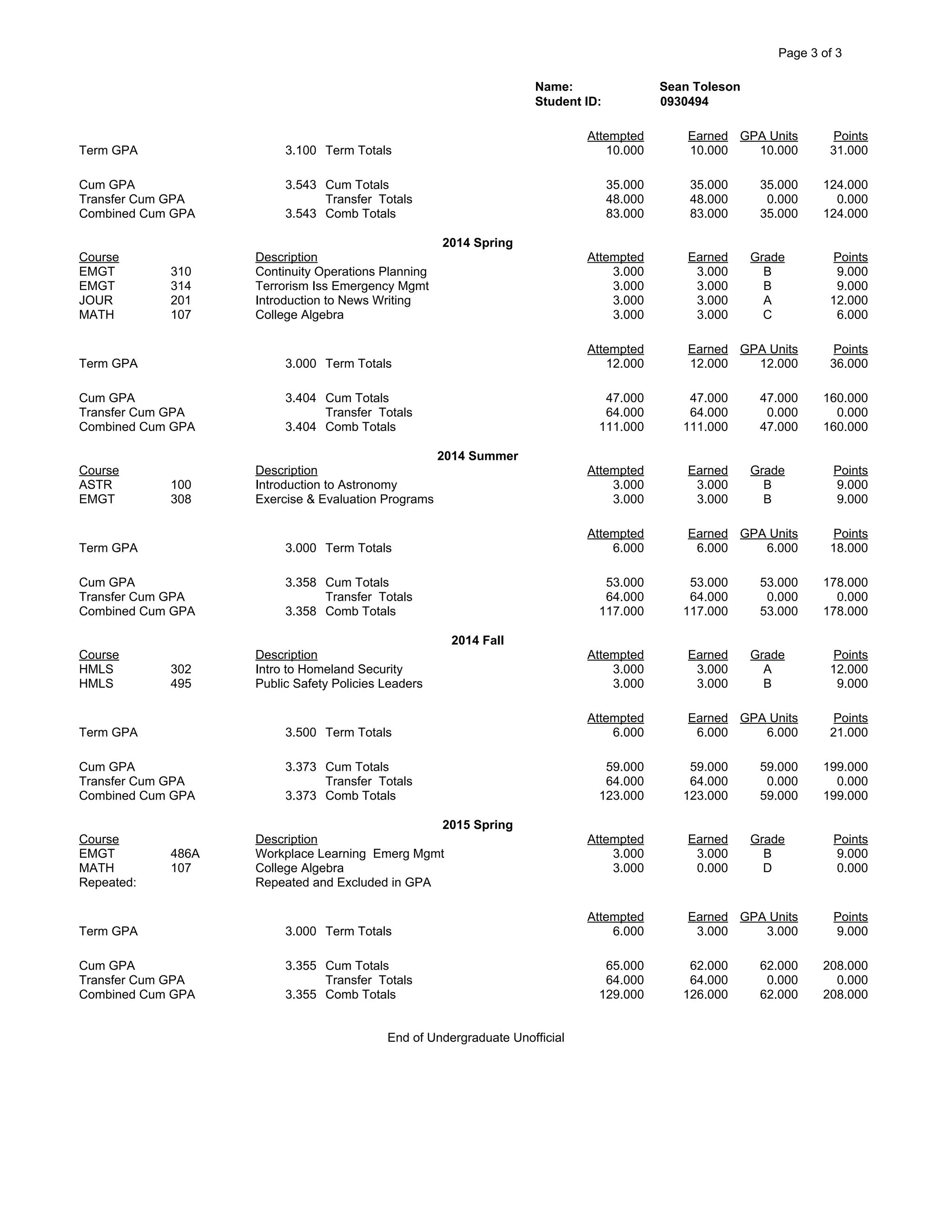 transcriptumucfinal | PDF