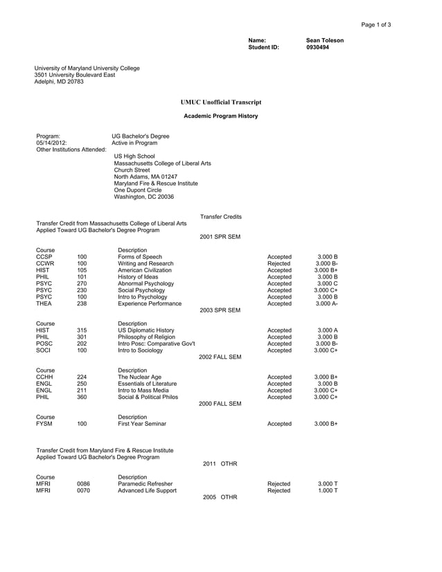 transcriptumucfinal | PDF