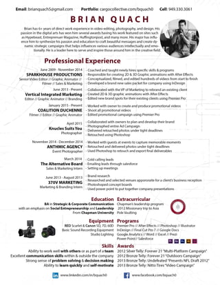 Brian Resume 2015 | PDF